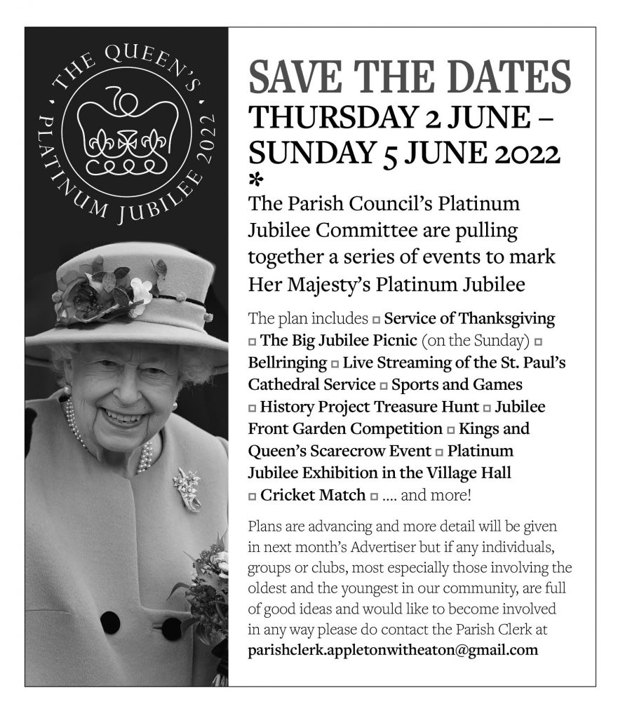 Queen’s Platinum Jubilee – Appleton With Eaton